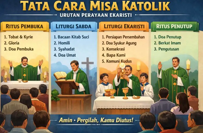 Tata Cara Misa Katolik: Urutan, Makna, dan Panduan Mengikutinya - Beben.id